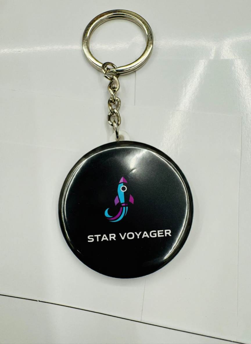 Round Key Chain | 4 Dots